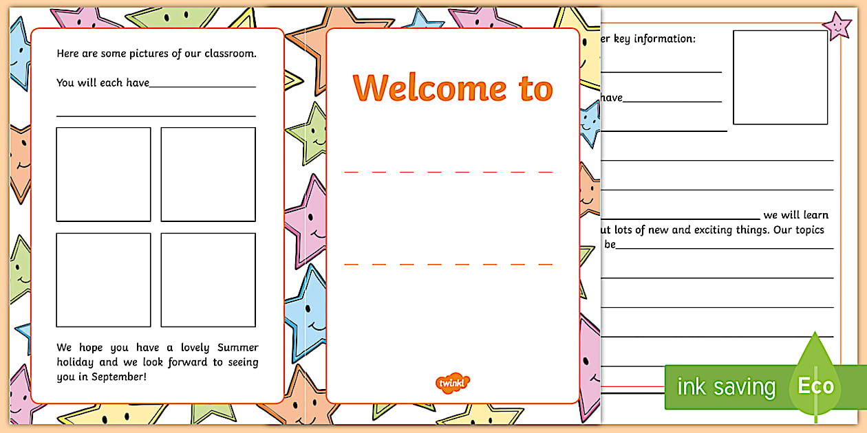 Welcome Booklet for Children (teacher made) - Twinkl