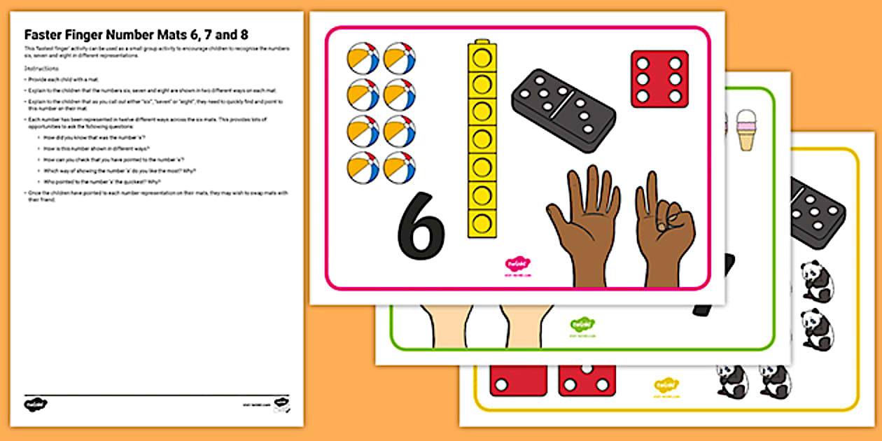 👉 Fastest Finger Number Mats 6, 7 and 8 (Teacher-Made)