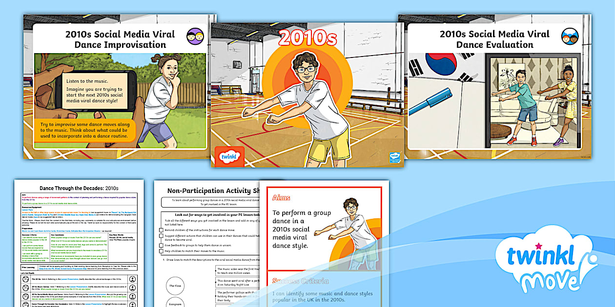 Dances from 2010 to 2019 - Year 6 Lesson Pack - PE - Twinkl