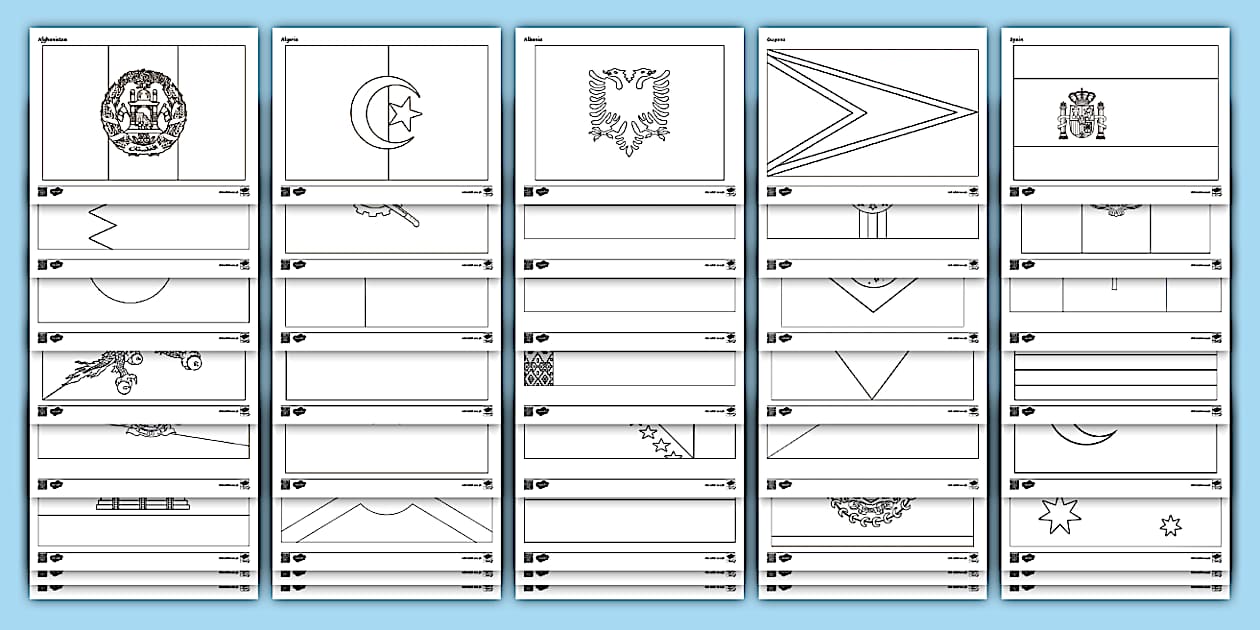 United Nations Coloring: Flags of Member States Pack | Grades 2 - 6 ...