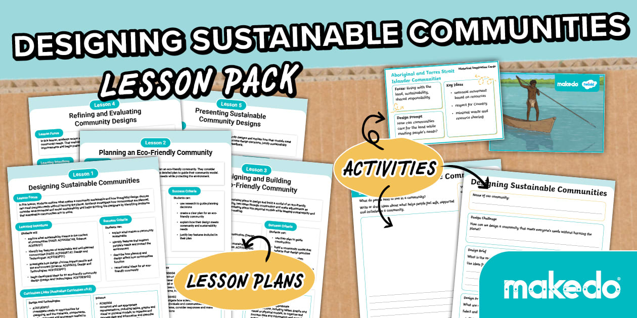 Makedo: Designing Sustainable Communities Lesson Pack