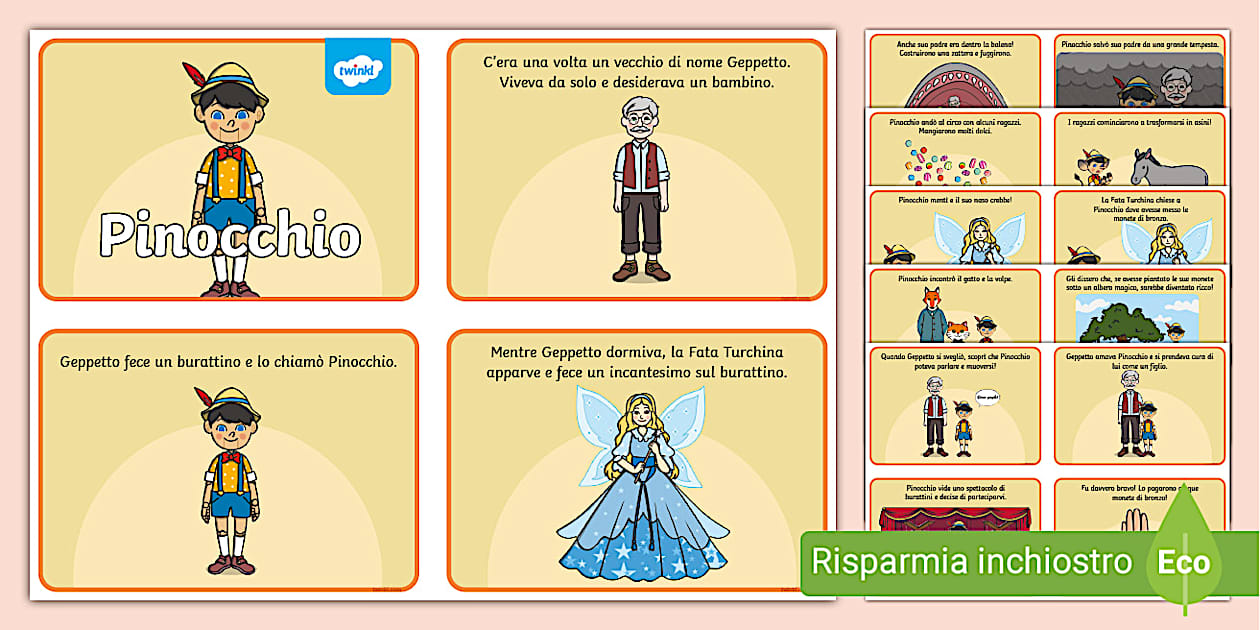 Pinocchio | Carte (teacher made) - Twinkl