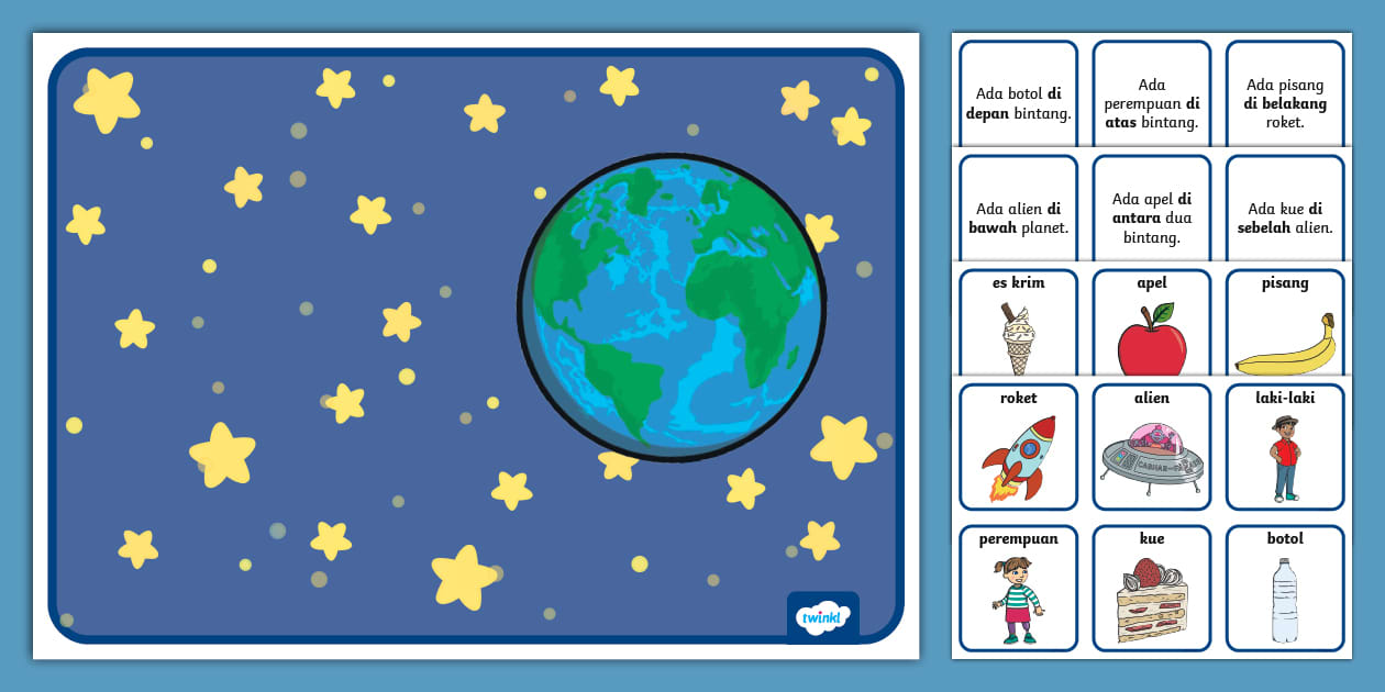 Prepositions Placement Activity - Indonesian - Twinkl