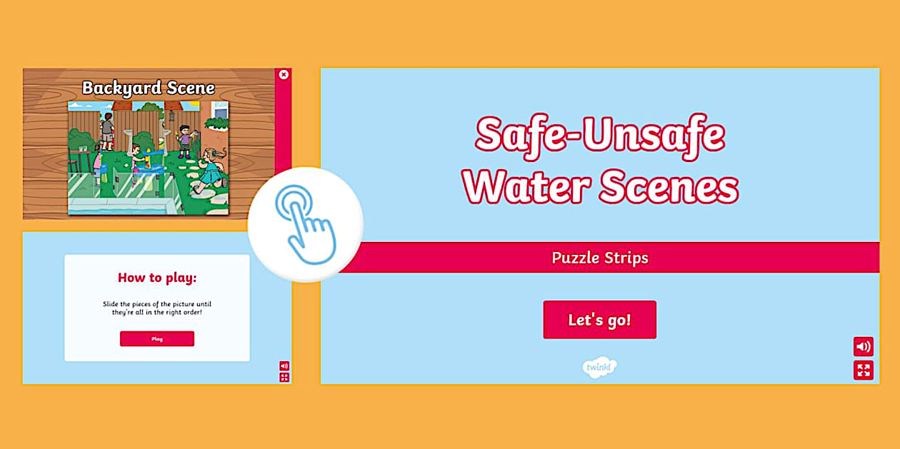 Safe-Unsafe Water Scenes | Interactive Puzzle - Twinkl