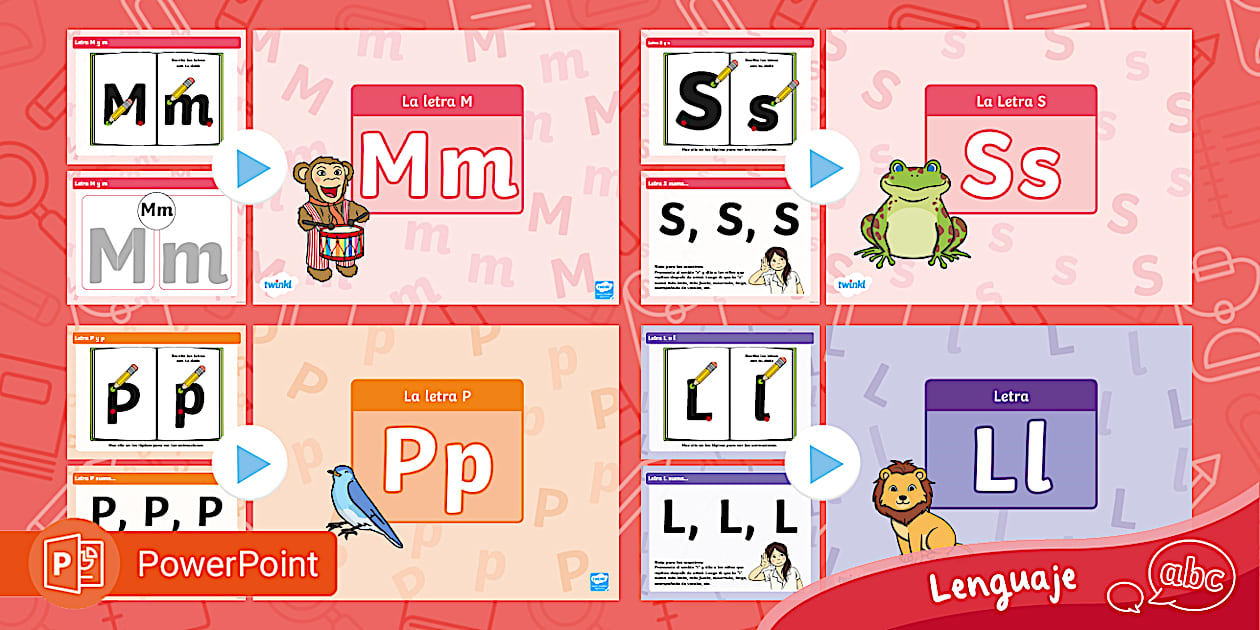 Pack | Recursos | PowerPoint | Letras | M-L-P-S | - Twinkl