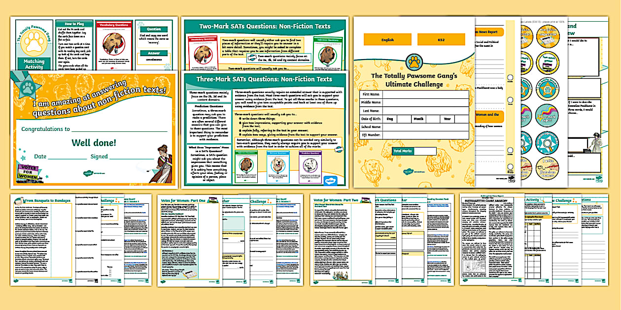 Y6 SATs Survival Greater Depth Reading Intervention Pack 2