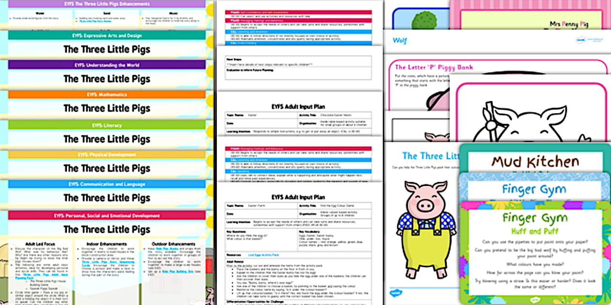 Kindergarten The 3 Little Pigs Bumper Planning Pack-Australia