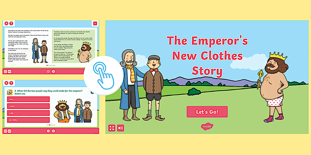 The Emperor's New Clothes Self-Marking Reading Comprehension Activity