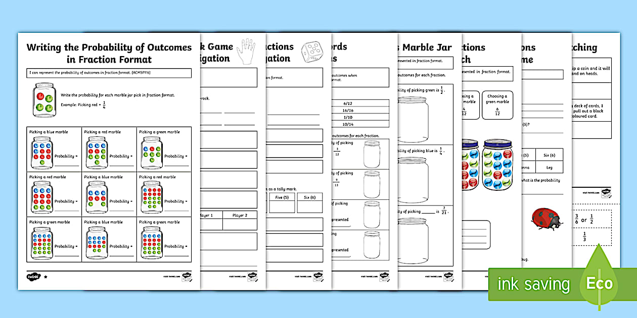 Probability Maths Worksheets - Twinkl Resources - Twinkl