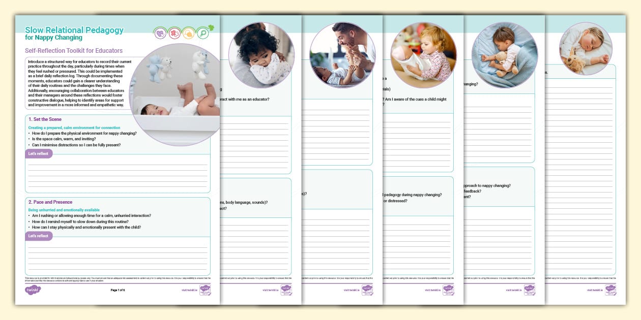 Slow Relational Pedagogy for Nappy Changing - Twinkl