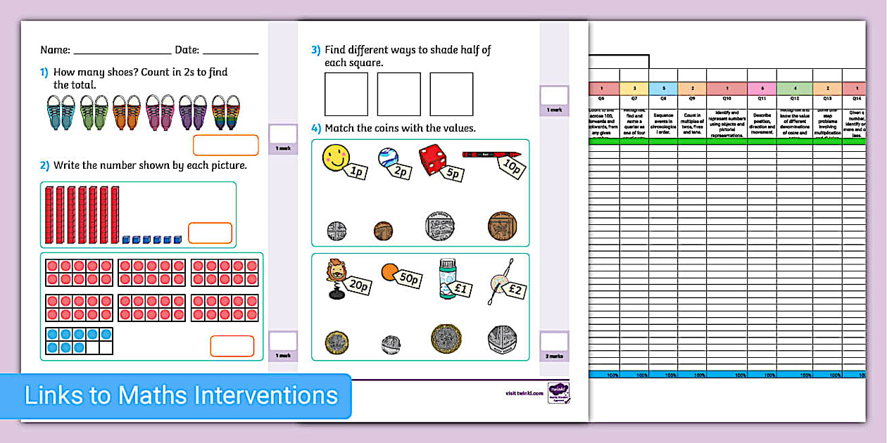 Year 1 Maths Assessment Pack Term 3 (teacher made) - Twinkl