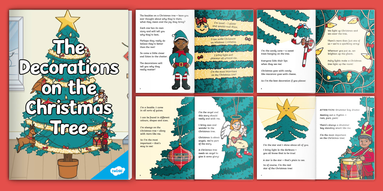 The Decorations on the Christmas Tree eBook - Twinkl
