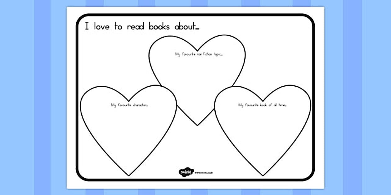 I Love to Read Worksheet