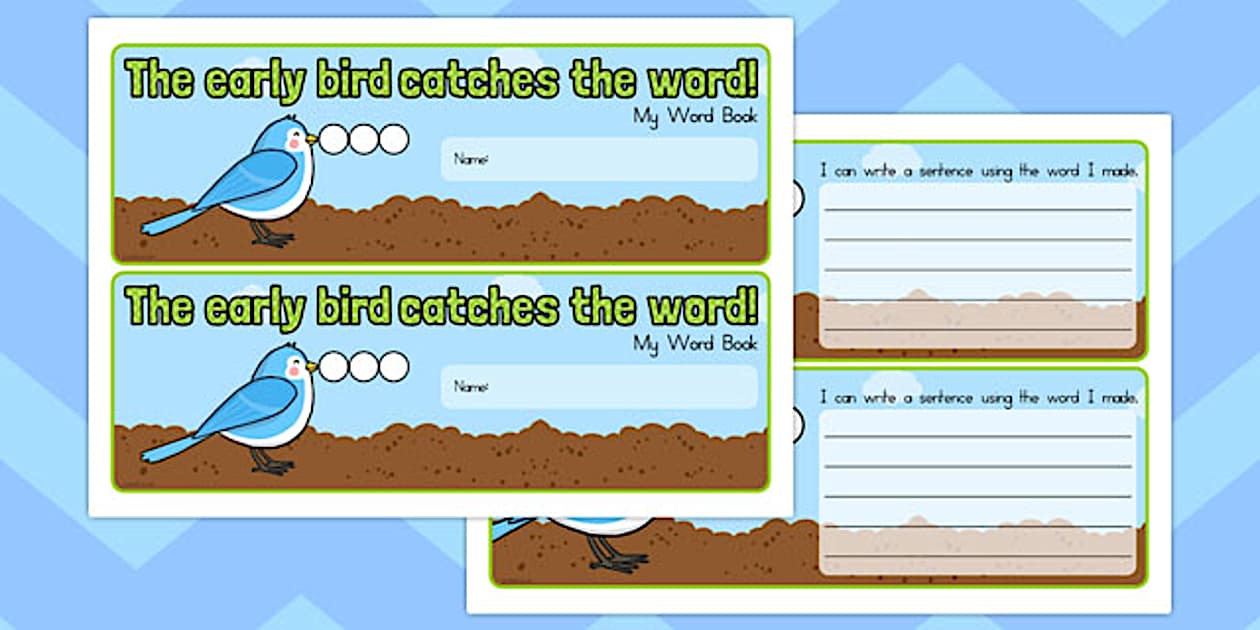The Early Bird Catches the Word Book (teacher made) - Twinkl