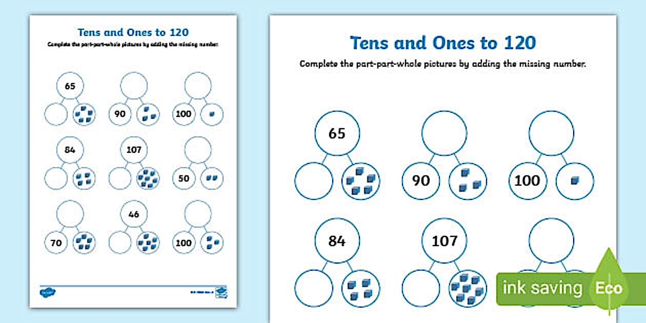 Tens and Ones to 120 (teacher made) - Twinkl