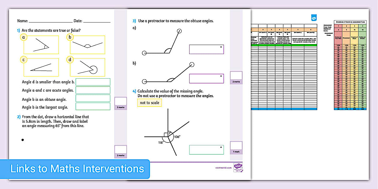 Year 5 Maths Assessment Pack Term 3 (teacher made) - Twinkl