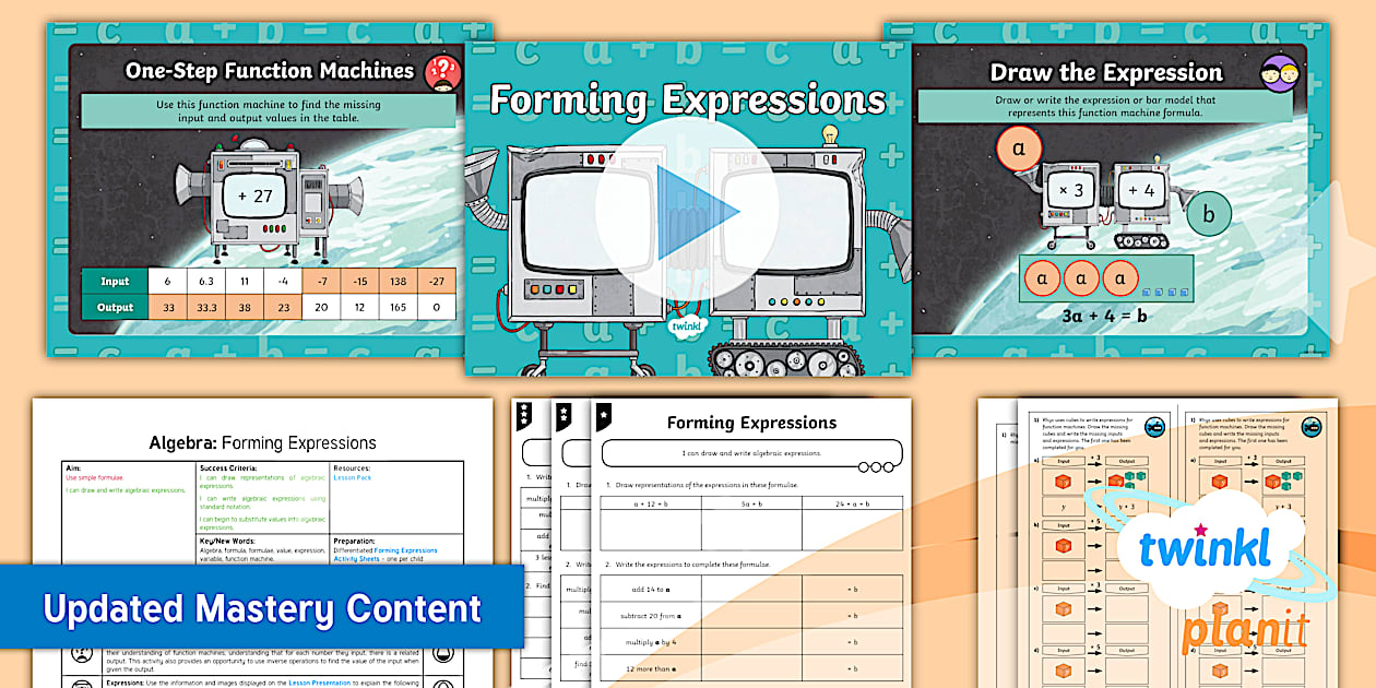 Year 6 Use Simple Formulae Maths Lesson 1 - Twinkl