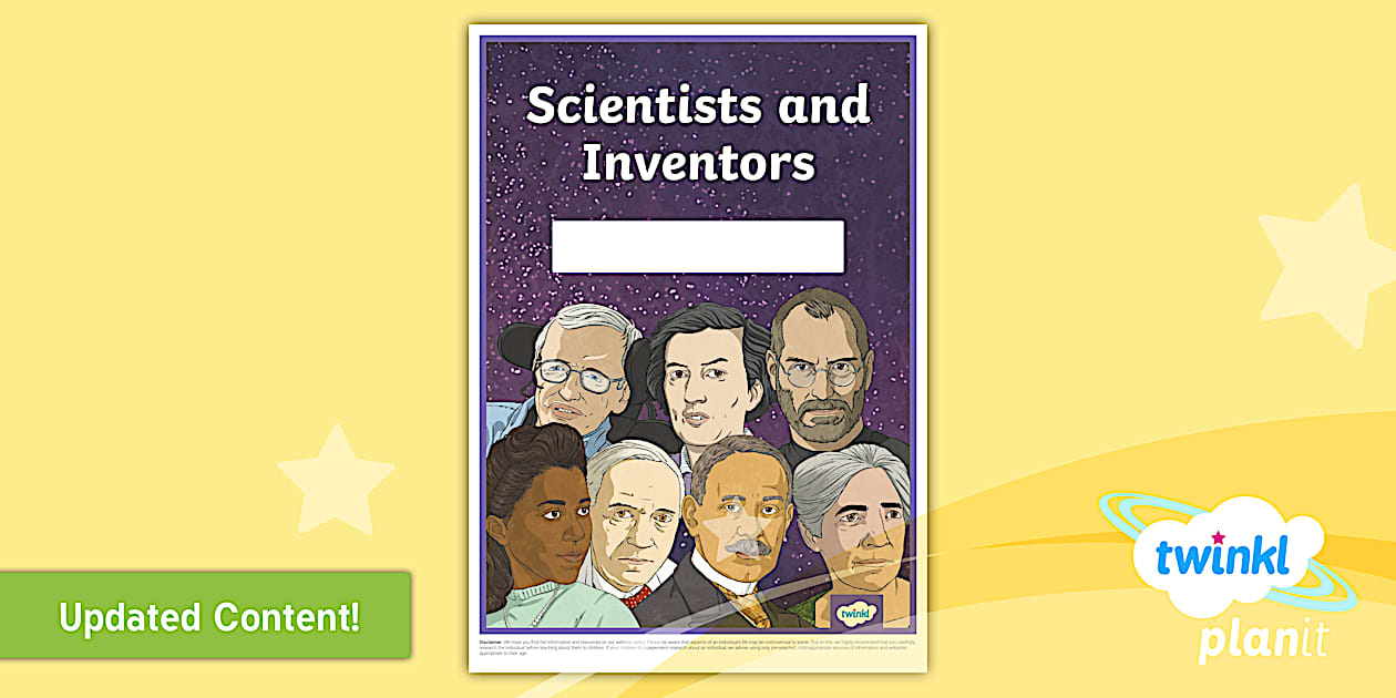Science: Scientists and Inventors Year 6 Book Cover - Twinkl