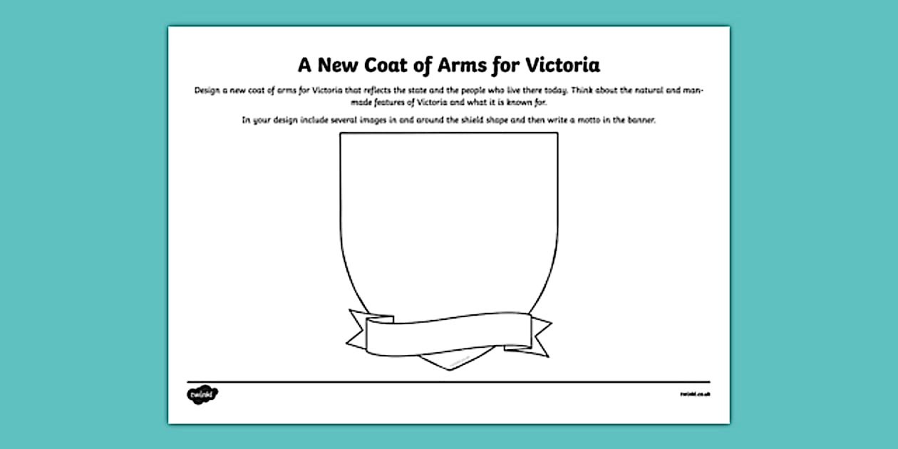 Victoria Coat of Arms Design Sheet | Twinkl Australia