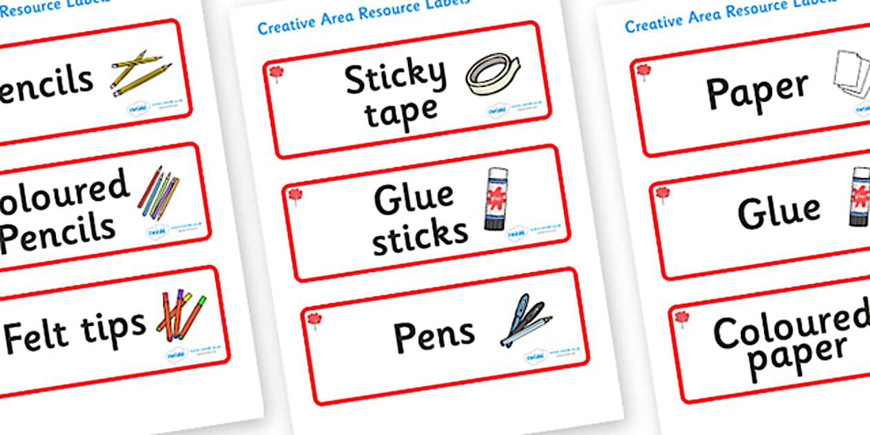 Maple Themed Editable Creative Area Resource Labels - Twinkl
