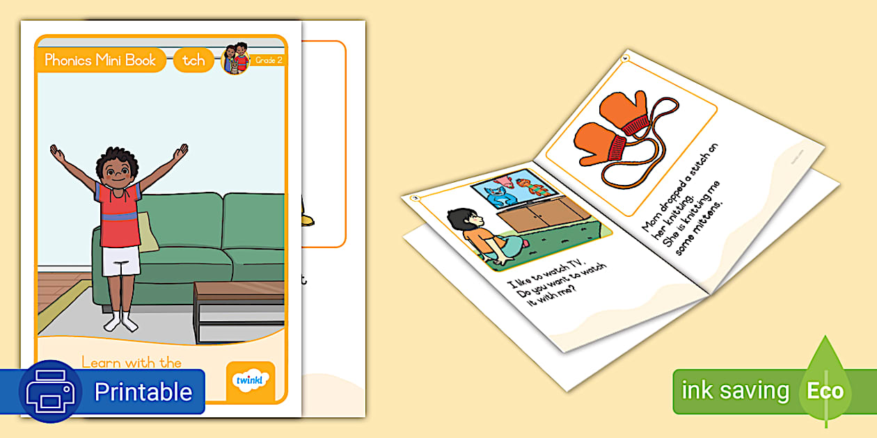 Grade 2 Mini Book -tch (teacher made) - Twinkl