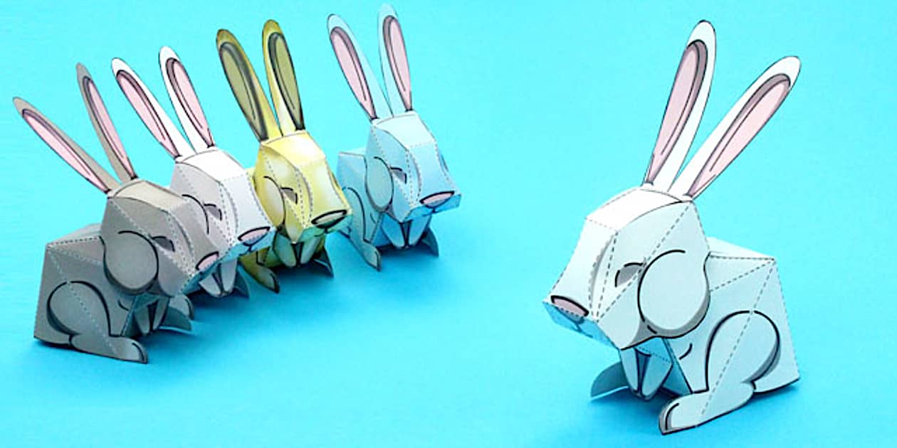 Easter Bunny Template | Rabbit Template | Easter Paper Craft
