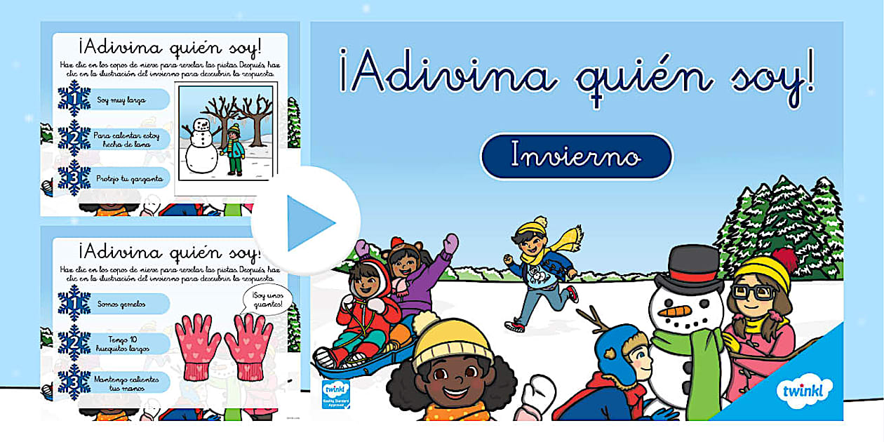 Presentación: ¡Adivina quién soy! - Invierno - Twinkl