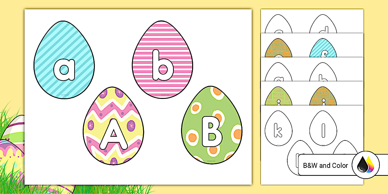 Easter Egg Letter Matching | Twinkl USA Resources - Twinkl