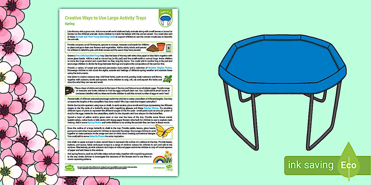 Spring Activities EYFS for Large Activity Trays | Twinkl