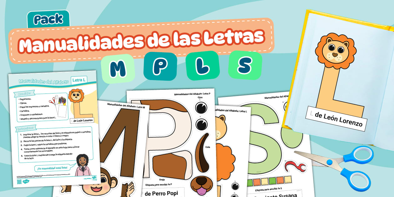 Lectoescritura | Manualidades | M, L, S, T