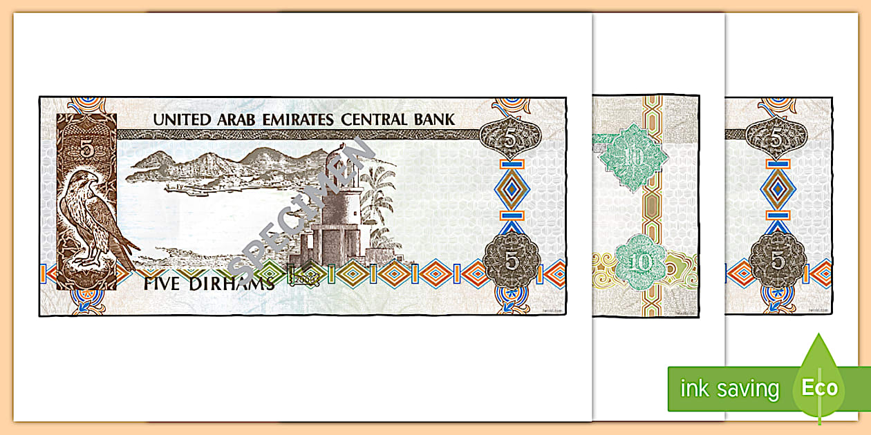 UAE - Maths - Money - Year 3 Display Cut-Outs - Twinkl
