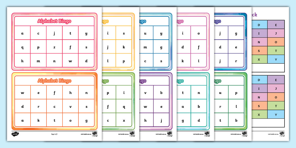 Alphabet Bingo - Upper and Lower Case Match (teacher made)