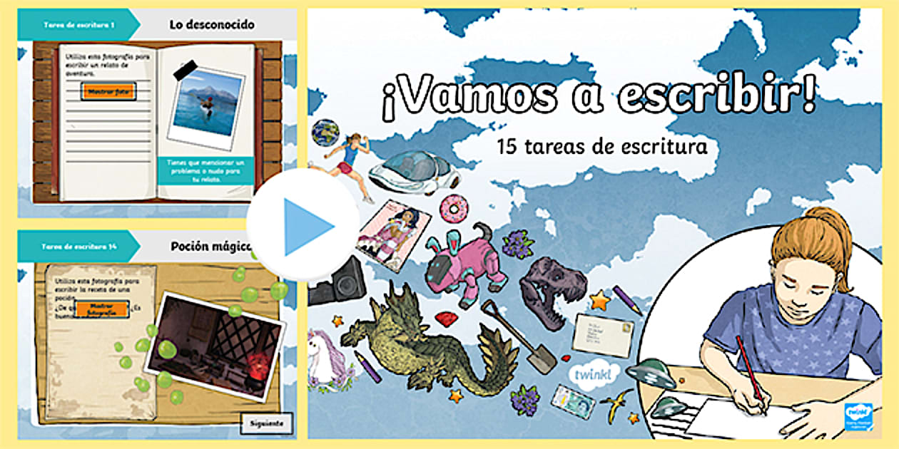Presentación: ¡Vamos a escribir! (Teacher-Made) - Twinkl