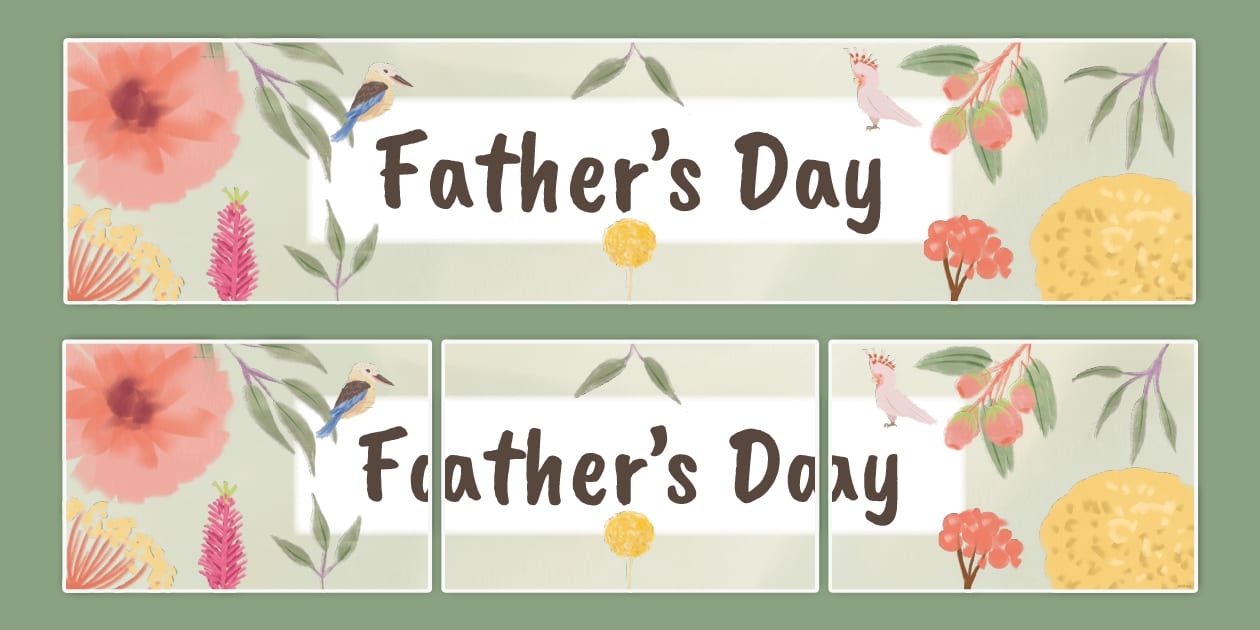 Home Among the Gum Trees Father's Day Display Banner