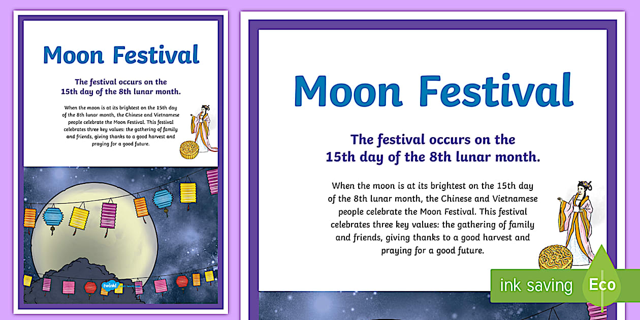 Moon Festival A4 Display Poster (teacher made) - Twinkl