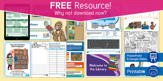 FREE Library & Media Center Resource Pack (Teacher-Made)