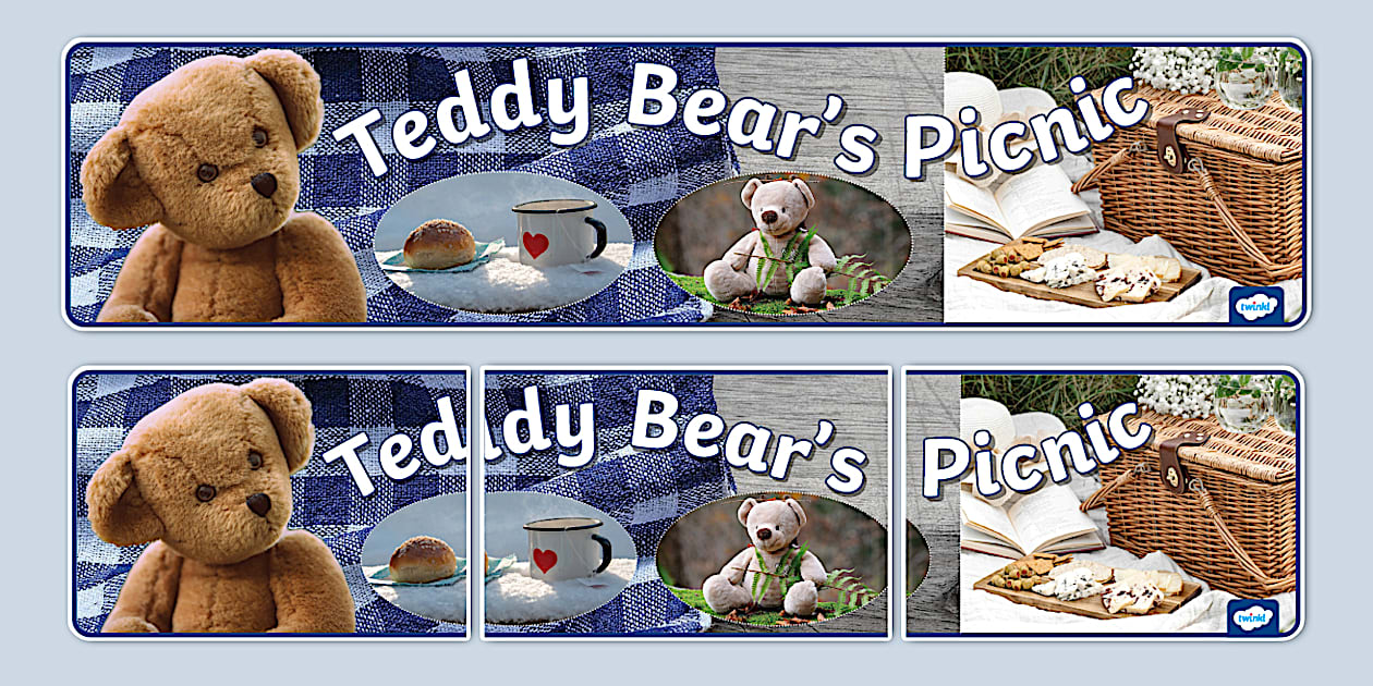 Teddy Bear's Picnic Photo Display Banner - Twinkl