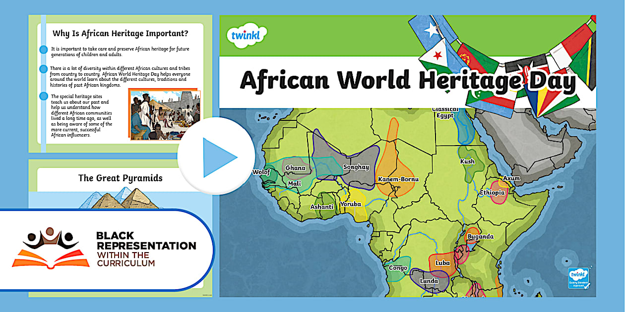 African World Heritage Day Assembly Presentation - Twinkl