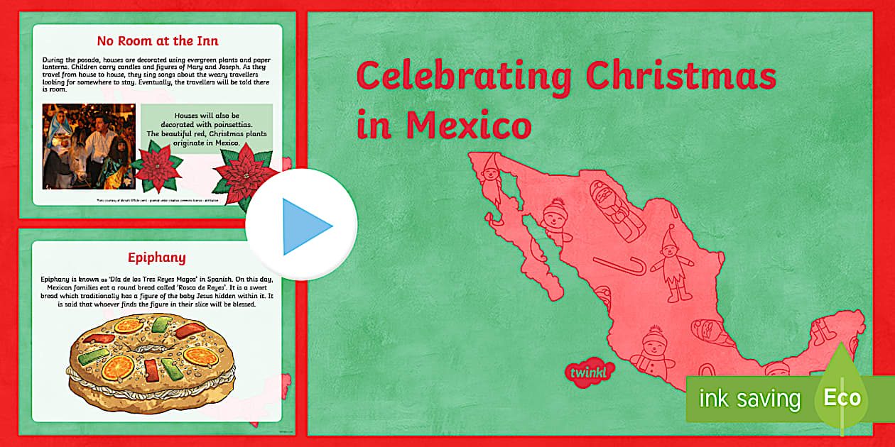 KS2 Christmas in Mexico Information PowerPoint - Twinkl