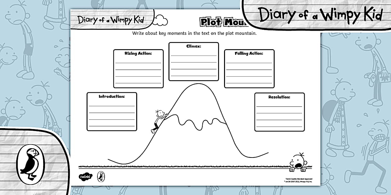 FREE! - Diary of a Wimpy Kid: Plot Mountain Activity