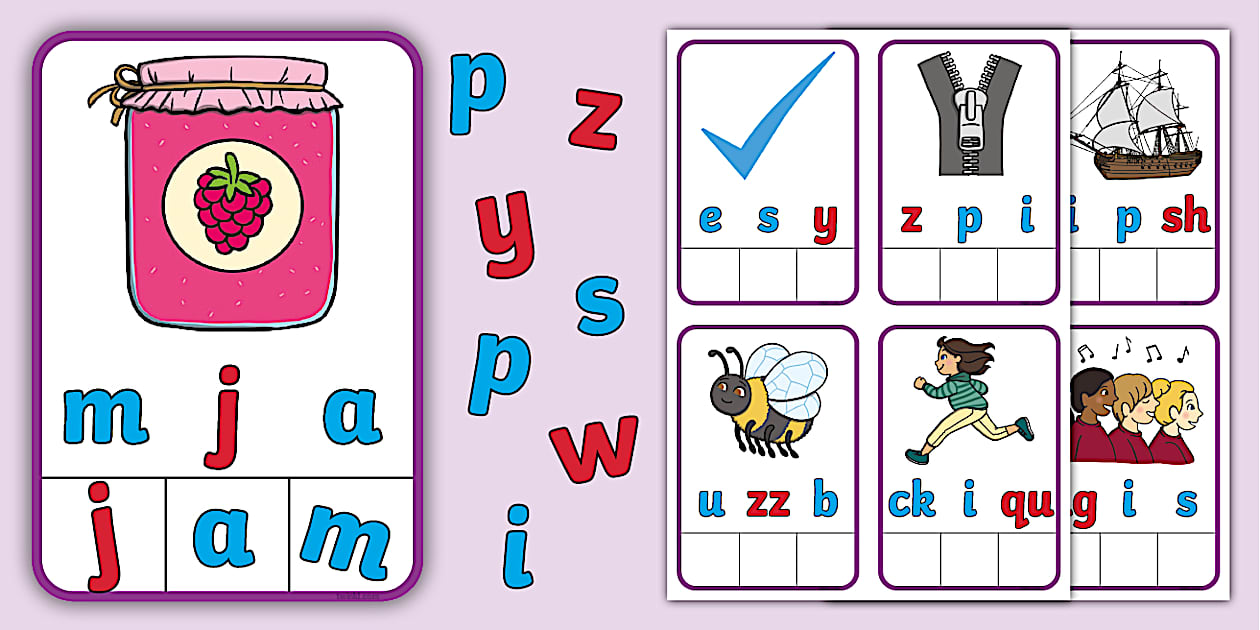 Phase 3 Word Unjumble Cards (teacher made) - Twinkl