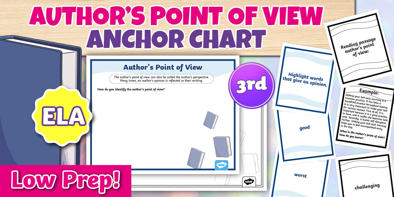 3rd Grade Author's Point of View Anchor Chart | Twinkl USA
