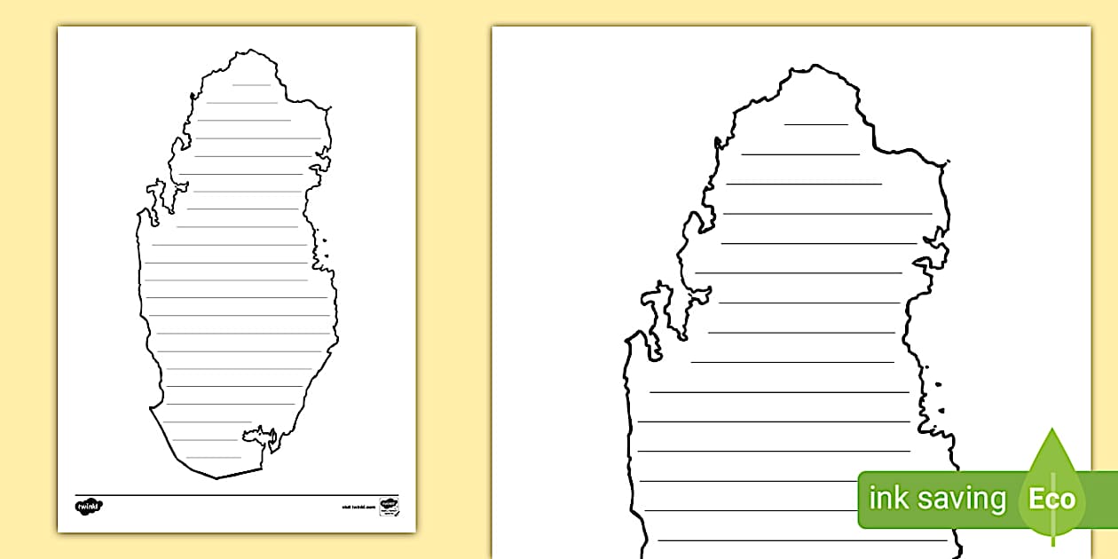 Qatar Writing Template (teacher made) - Twinkl