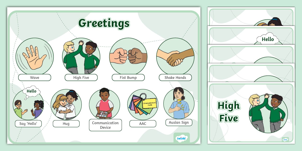 Inclusion Morning Greetings Poster Set (teacher made)