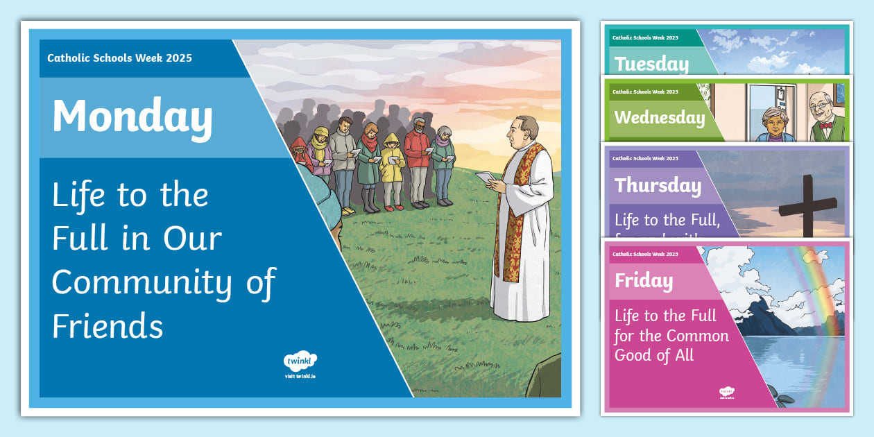 Catholic Schools Week 2019 Daily Posters (teacher made)