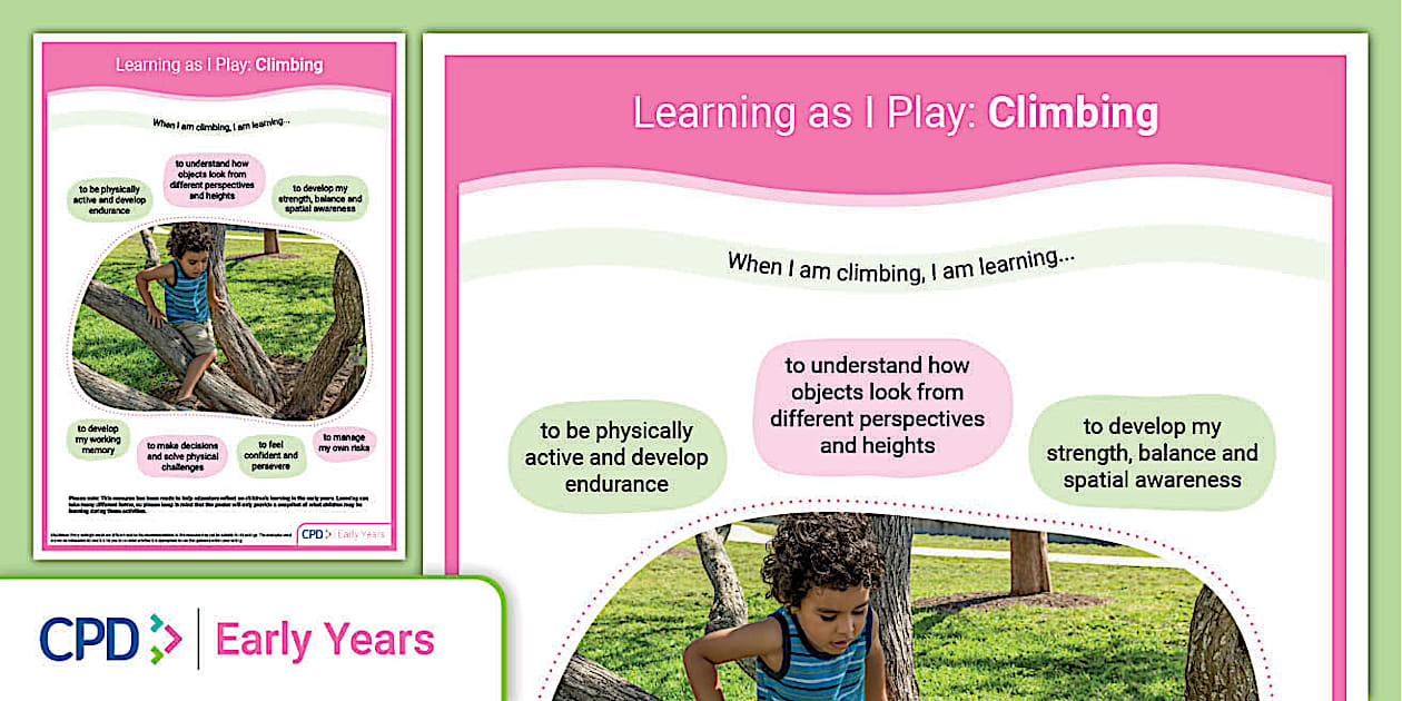 Learning as I Play: Climbing | CPD | Early Years - Twinkl
