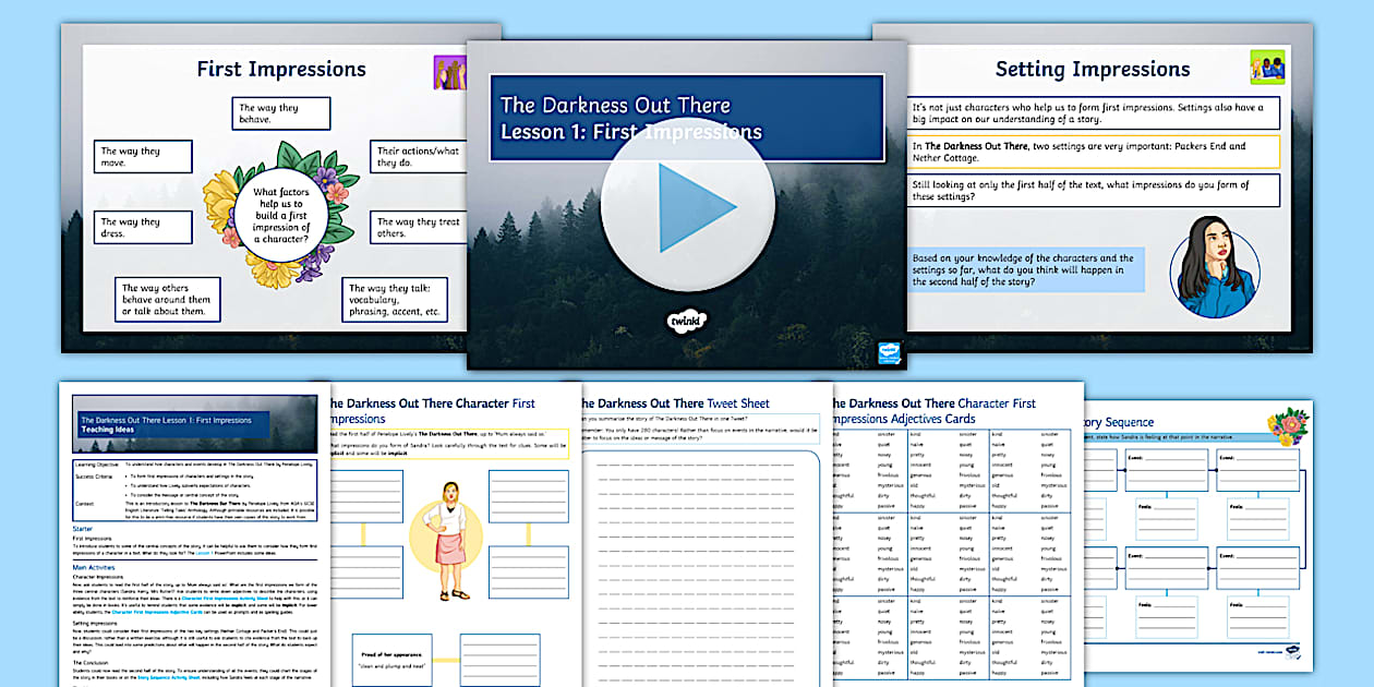 GCSE Lesson Pack to Support Teaching on 'The Darkness Out There' by ...