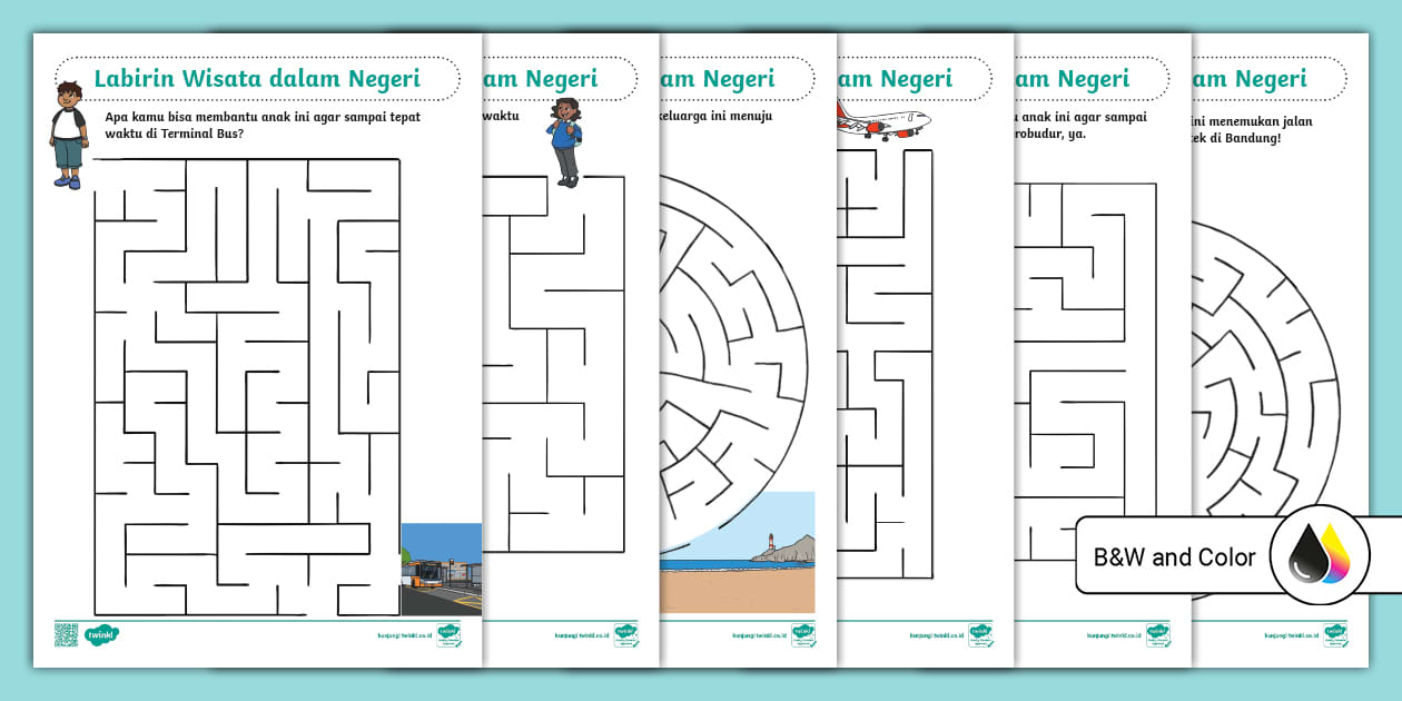 Labirin Wisata Liburan di Dalam Negeri (teacher made)