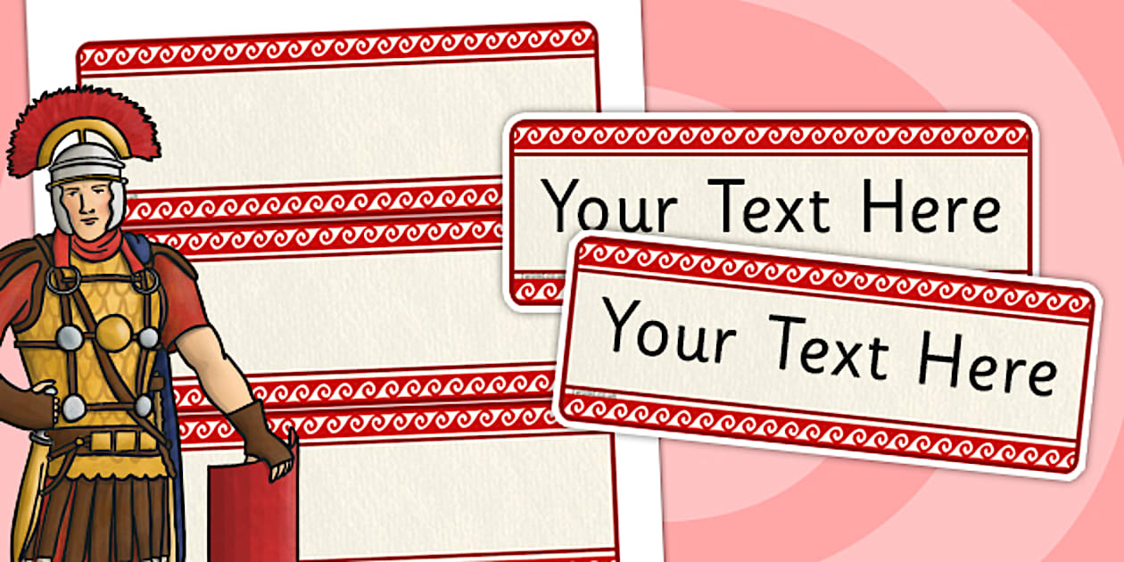 The Romans Themed Editable Labels (teacher made) - Twinkl