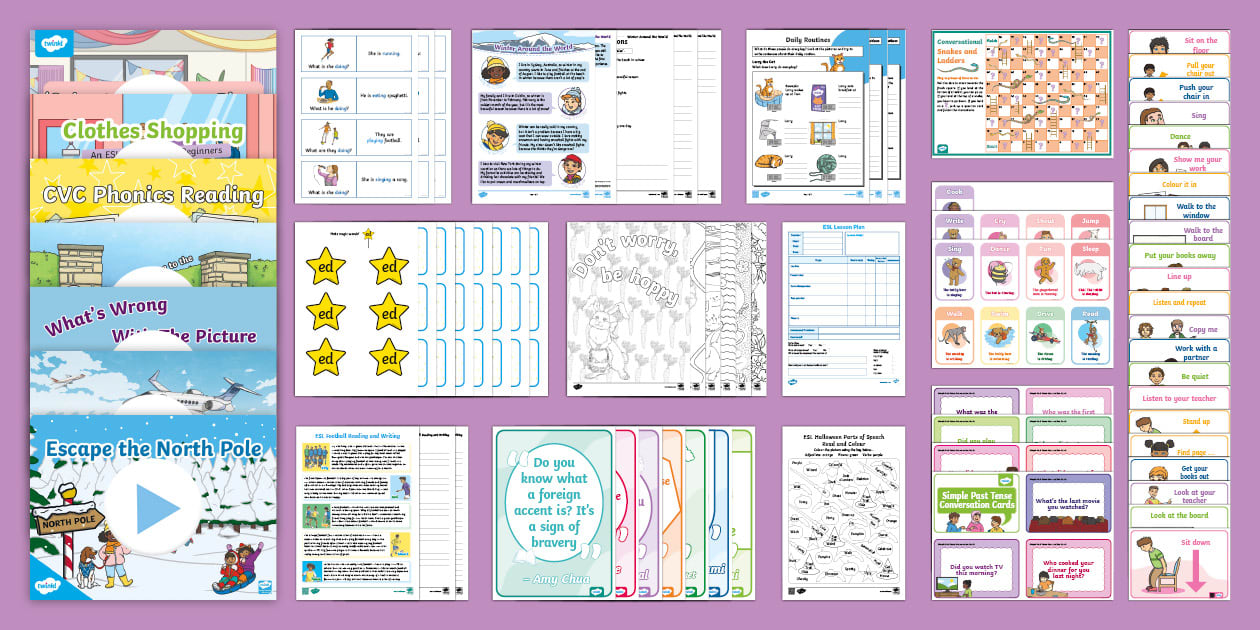 ESL Projects for Kids | Free ESL Resource Pack | Twinkl